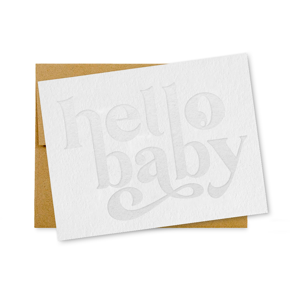 Sparkle Press | Hello Baby Card